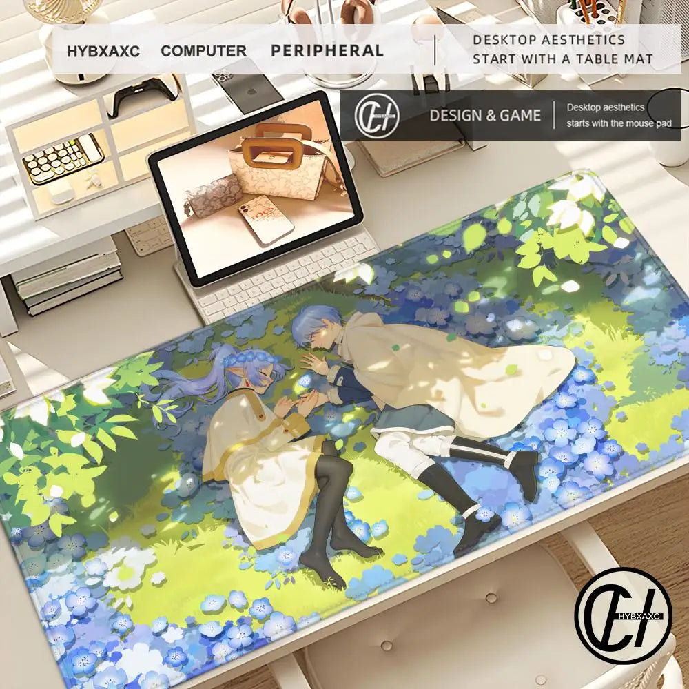 Frieren: Beyond Journey’s End Desk Mat – Frieren & Fern Flower Meadow ...